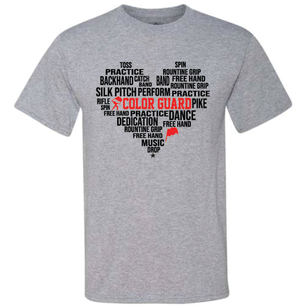 Color Guard Heart (CCS DTF Transfer Only) – CraftCutterSupply.com